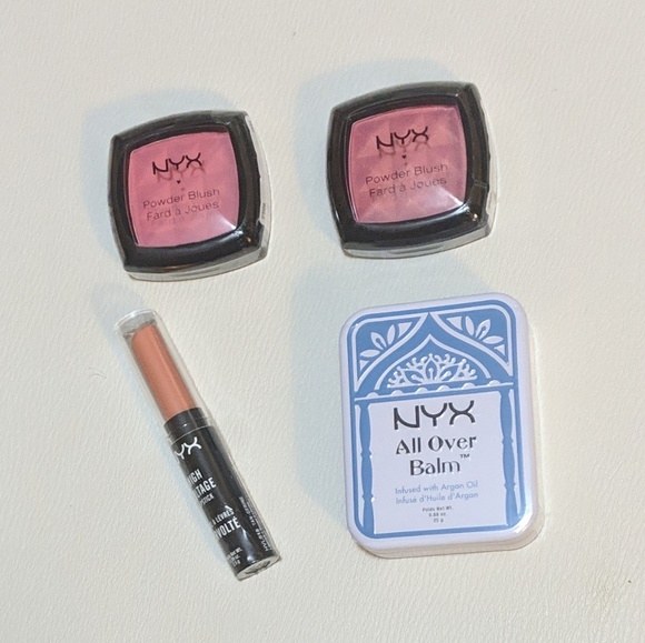 NYX | Makeup | Nyx Balm Hv Lipstick Blush Bundle Of 4 Nwt | Poshmark